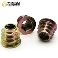 China ODM Wood Insert Lock Nut , Spheroidizing Furniture Insert Nut M8 for sale