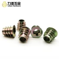 China ODM Wood Insert Lock Nut , Spheroidizing Furniture Insert Nut M8 for sale