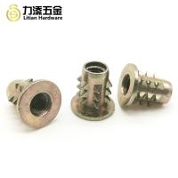 China Polished Anchor Nuts Furniture Threaded Inserts For Wood M3 M4 M5 M6 M8 for sale
