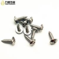 China Stainless steel Cross large flat head tapping screws umbrella head screws large cap screws for sale