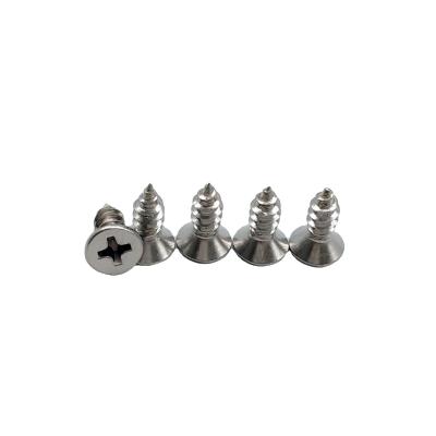 China ISO7380 Stainless Steel Countersunk head cross tapping screws for sale