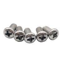 China Stainless steel 304 stainless steel round head screw pan head cross machine tooth screws for sale