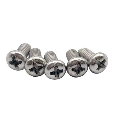 China Stainless steel 304 stainless steel round head screw pan head cross machine tooth screws for sale