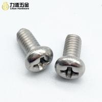 China Stainless steel 304 stainless steel round head screw pan head cross machine tooth screws for sale