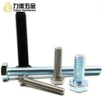 China Stainless steel hex bolts black hex bolts galvanized hex bolts for sale