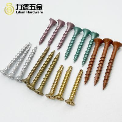 China Carbon Steel Cross Recessed Countersunk Head Chipboard Screws Wood Screw for sale