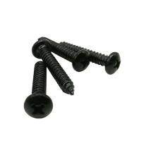 China PA black cross head self-tapping screw disc head half head screw computer speaker miniature screws for sale
