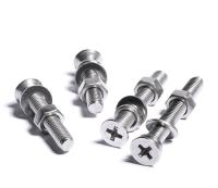China Countersunk Head Nut Bolt Fastener Zinc Plated ANSI Standard Spheroidizing for sale