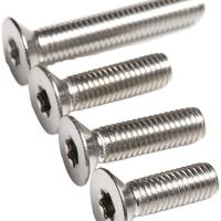China M2 Nut Bolt Fastener , Plain Flat Head Screws For Metal DIN6924 for sale