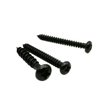 China 6mm Black Self Tapping Screws For Metal Aluminum Material Coloredplating for sale