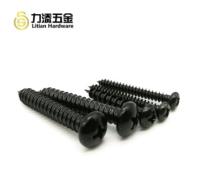 China 6mm Black Self Tapping Screws For Metal Aluminum Material Coloredplating for sale