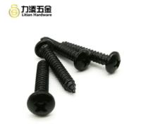 China 6mm Black Self Tapping Screws For Metal Aluminum Material Coloredplating for sale