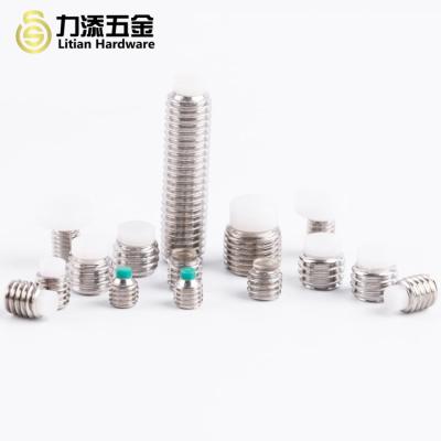 China DIN915 M4 Stainless Steel Screws With Nylon Tip Grade 10.9 Spheroidizing for sale