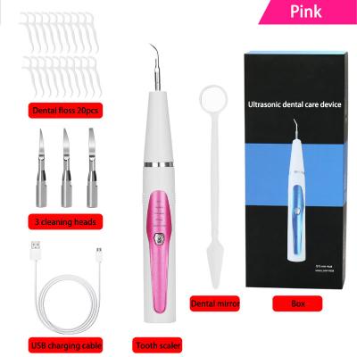 China 600mAh rechargeable waterproof electric ultrasonic dental scaler suit for sensitive for calculus remover for sale