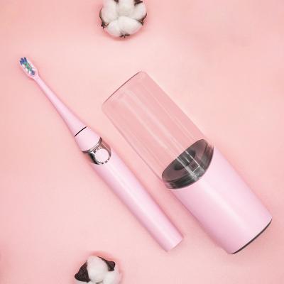 China Wireless inductive charging rechargeable ultrasonic electric toothbrush for oral cleaning and teeth whitening for sale