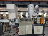 China POM Solid Rod Stick Bar Single Screw Extrusion Machine For Baby Stroller Canopy Bar Making for sale