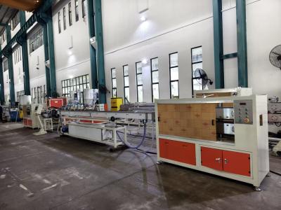 China 55mm Screw Plastic Coating Extrusion Line with 30:1 LD Ratio and Famous Brand Motor for Metal Pipe Coating for sale