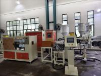 China Broom Handle Metal Pipe PVC PP PE TPU Plastic Coating Extrusion Production Line for sale