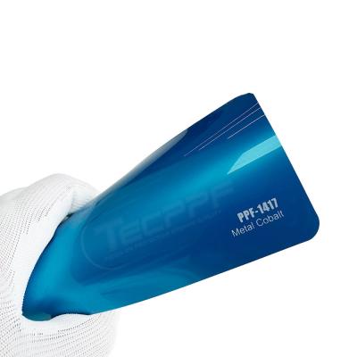 China 8mil Colour Change Paint Protection Film In Metal Cobalt Lavender Colour With Polymeric Hydrophobic Layer for sale