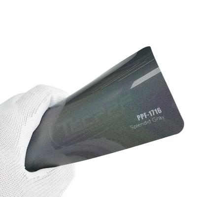 China PPF-1716 Splendid Gray Colour Change Paint Protection Film 8mil for sale