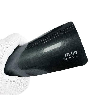 China PPF-1718 Cloudy Gray Colour Ppf Car Protection 8mil Colour Change Paint Protection Film for sale