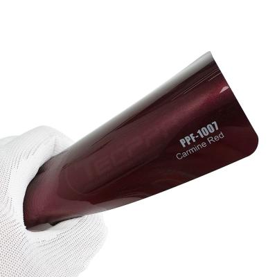 China Vehicle PPF-1007 Carmine Red Colour Change Paint Protection Film 8mil for sale
