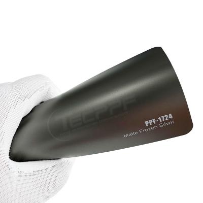 China 8mil Matte Frozen Silver Colour Heat Healing TPU Lubrizol Colour Change Paint Protection Film for sale