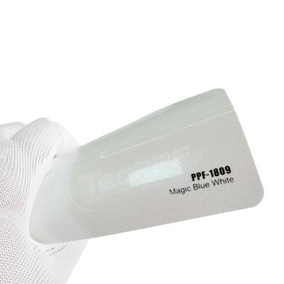 China Polymeric Hydrophobic Layer Ppf Car Coating 1.52x16m / 60inchx53ft Magic Blue White Colour for sale