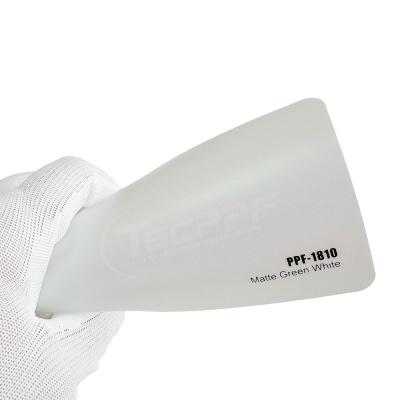 China Matte Green White Colour Change Paint Protection Film With 8 Mil Thickness And Polymeric Hydrophobic Layer for sale