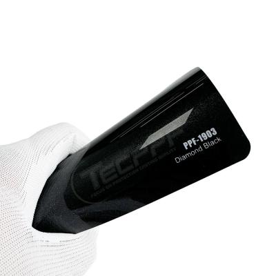 China Diamond Black Color Paint Protection Film 8mil Colour Change for sale