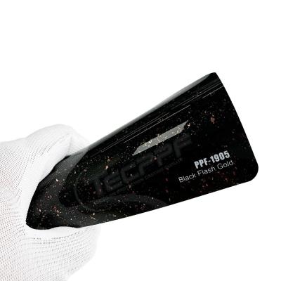 China Automotive Black Flash Gold Colour Color Paint Protection Film 8mil for sale