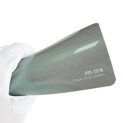 China 8mil Magic Gray Green Color Paint Protection Film Heat Healing for sale