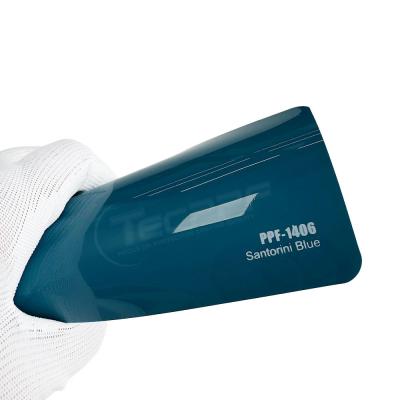 China PPF-1406 Santorini Blue Color Paint Protection Film Eco-Friendly for sale