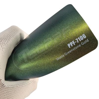 China PPF-7106 Matte Greenstone Gold Color Paint Protection Film For Car Scratch for sale