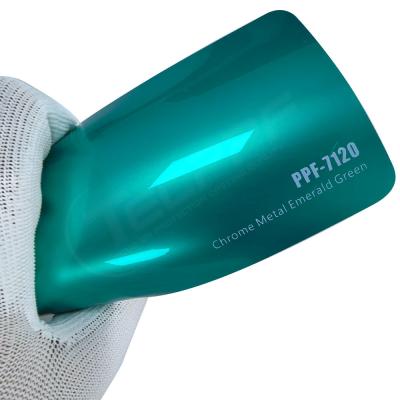 China PPF-7120 Chrome Metal Emerald Green Color Paint Protection Film For Car Scratch for sale