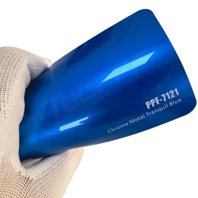 China PPF-7121 Chrome Metal Tranquil Blue Color Paint Protection Film For Car Scratch for sale