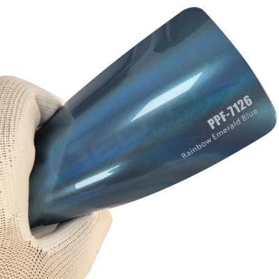 China PPF-7126 Rainbow Emerald Blue Color Paint Protection Film For Car Scratch for sale