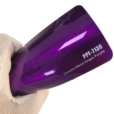 China PPF-7130 Chrome Metal Grape Purple Color Paint Protection Film For Car Scratch for sale