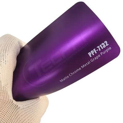 China PPF-7132 Matte Chrome Metal Grape Purple Color Paint Protection Film For Car Scratch for sale