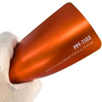 China PPF-7133 Matte Chrome Metal Hibiscus Orange Color Paint Protection Film For Car Scratch for sale