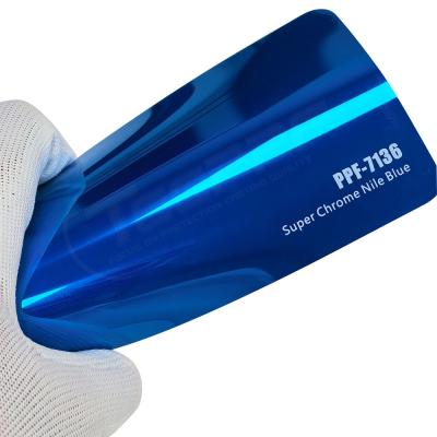 China PPF-7136 Super Chrome Nile Blue Color Paint Protection Film For Car Scratch for sale