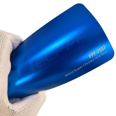 China PPF-7137 Matte Super Chrome Nile Blue Color Paint Protection Film For Car Scratch for sale