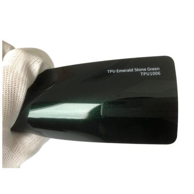 China 7.5mil TPU Emerald Stone Green Color Paint Protection Film for Wet Installation TPU1006 for sale