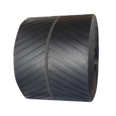 China EP crusher mining coal mine chevron rubber conveyor belt price for sale
