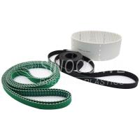 China Auto Double Sided White PU Timing Belt T5 T10 HTD 5M 8M 14M for sale