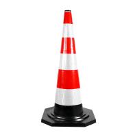 China Road Safety Reflective rubber Traffic Cone for sale