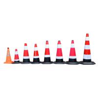 China Road Safety Reflective rubber Traffic Cone for sale