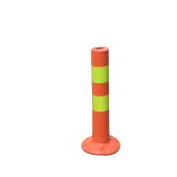 China Traffic Parking 1m Removable Base PVC Warning Delineator Post for sale