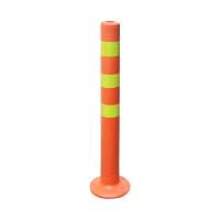 China Traffic Parking 1m Removable Base PVC Warning Delineator Post for sale