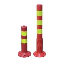 China Traffic Parking 1m Removable Base PVC Warning Delineator Post for sale